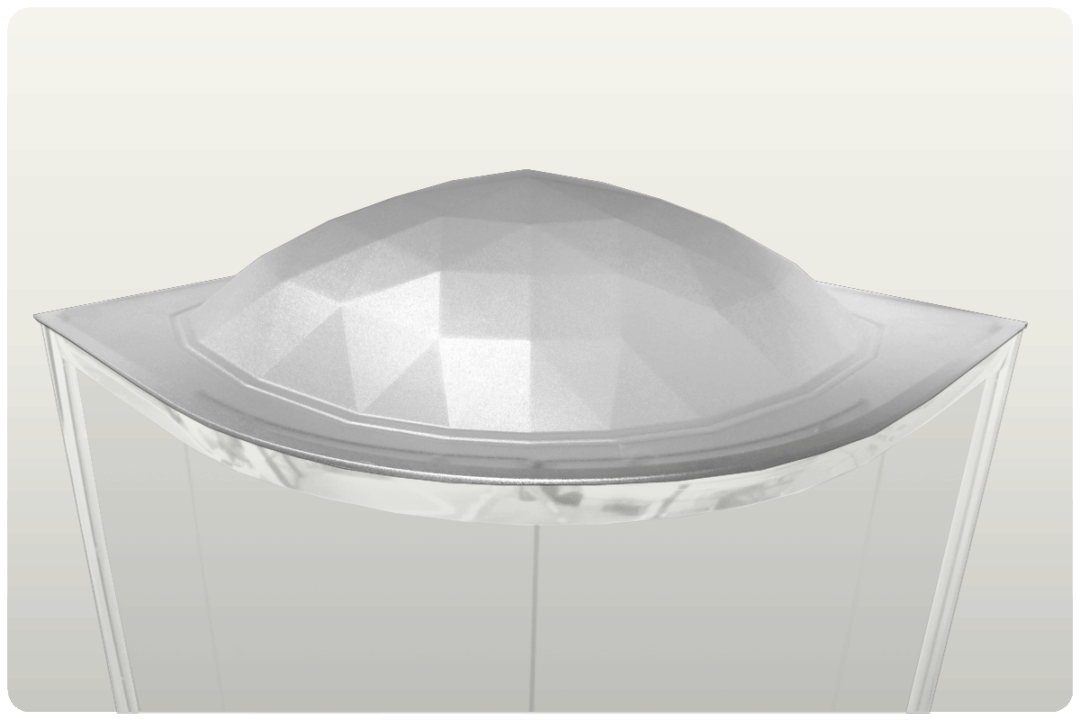 Steam Stopper Curved - 900mm and 1000mm - Henry Brooks Bathrooms