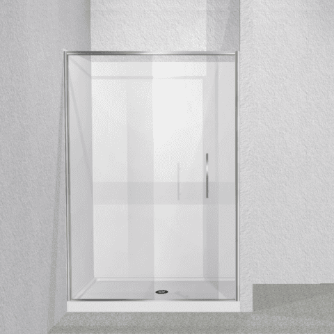 Alcove Shower 1400x900 Framed Sliding Door shower